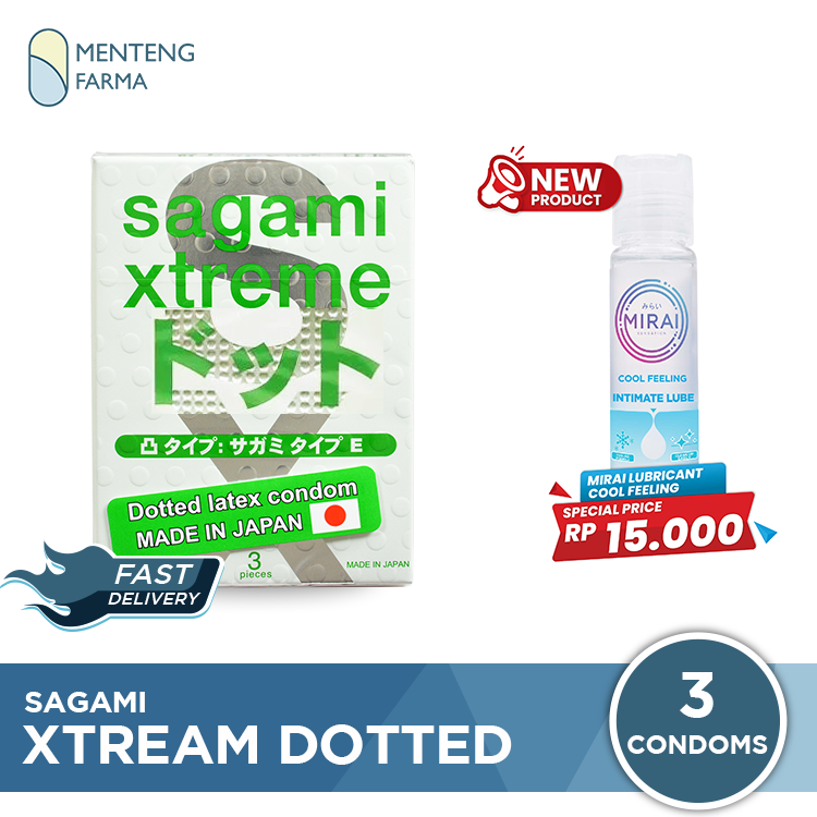 Kondom Sagami Xtreme Dotted - Isi 3 – Apotek
