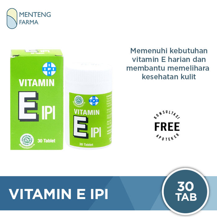 IPI Vitamin E 30 Tablet - Memelihara Kesehatan Kulit – Apotek