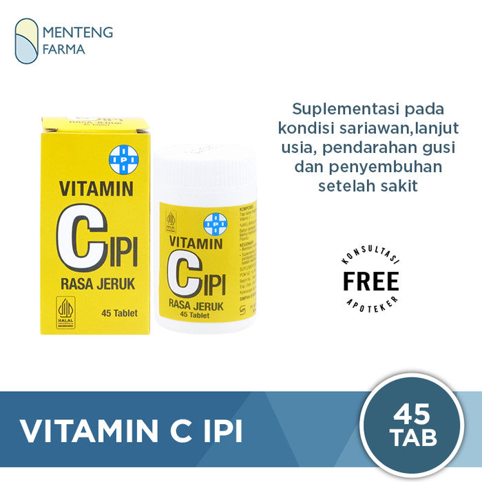 IPI Vitamin C 45 Tablet - Memenuhi Kebutuhan Vitamin C – Apotek