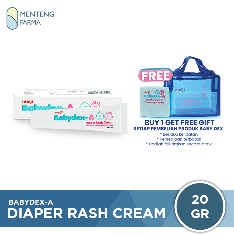 Babydex-A Diaper Rash Cream 20 Gr - Krim Pereda Gatal Ruam Popok – Apotek