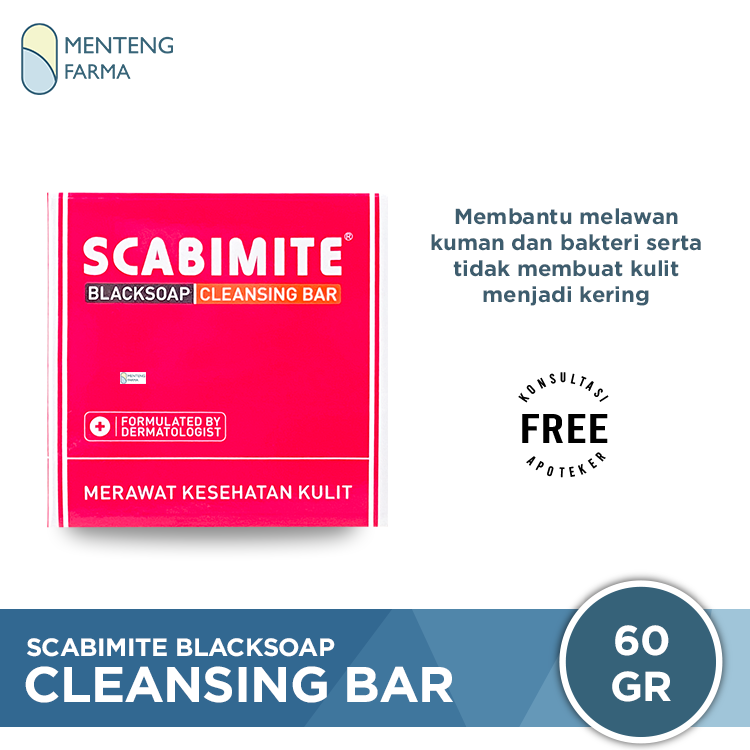 Scabimite Blacksoap 60 Gram - Sabun Perawatan Kulit Gatal – Apotek
