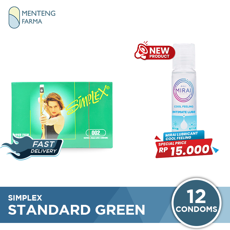 Kondom Simplex Standard Green - Isi 12 – Apotek