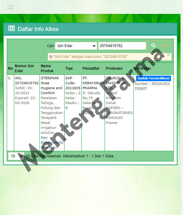 Sterimar Nasal Hygiene Spray 50 mL - Semprotan Hidung Anak dan Dewasa ...