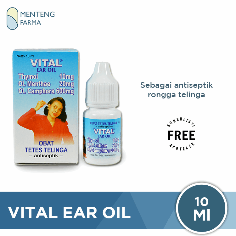 Vital Ear Oil - Obat Tetes Telinga Gatal dan Infeksi – Apotek
