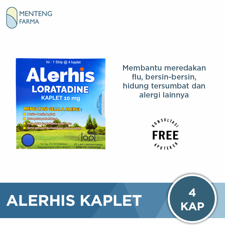 Alerhis 4 Kaplet - Obat Flu dan Alergi – Apotek