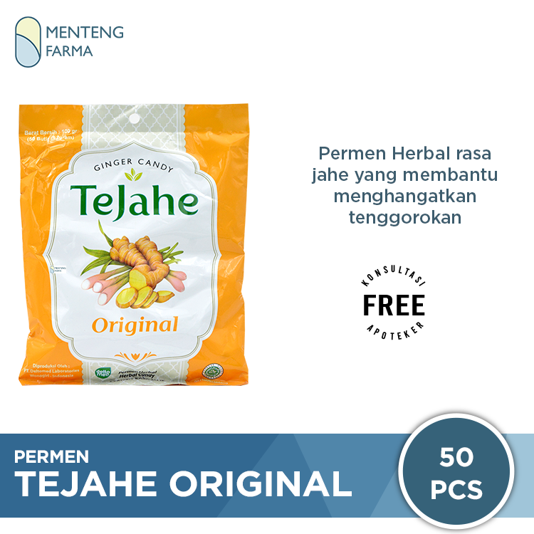 Permen Tejahe Original 50 Butir - Menghangatkan Tenggorokan – Apotek