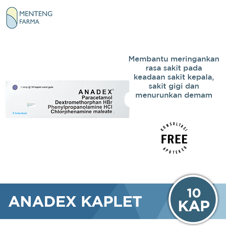 Anadex 10 Kaplet - Obat Penurun Demam – Apotek