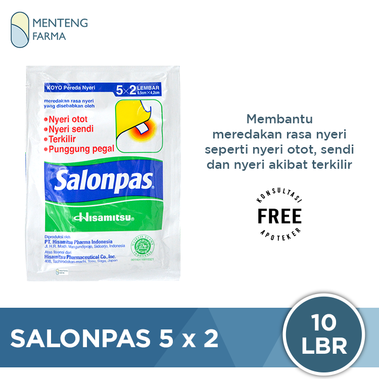 Salonpas Koyo Isi 5 x 2 Lembar - Koyo Pereda Nyeri Otot dan Sendi – Apotek