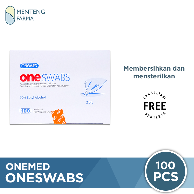 Onemed Oneswabs 100 Pcs - Tissue Alkohol – Apotek