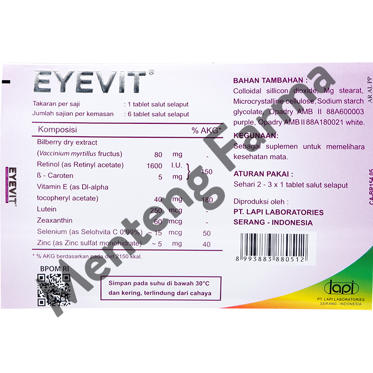 Eyevit 6 Tablet – Apotek
