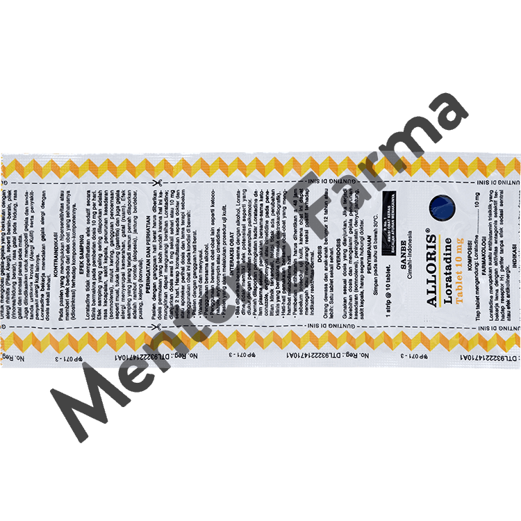 Alloris 10 Mg - Obat Rhinitis dan Alergi – Apotek