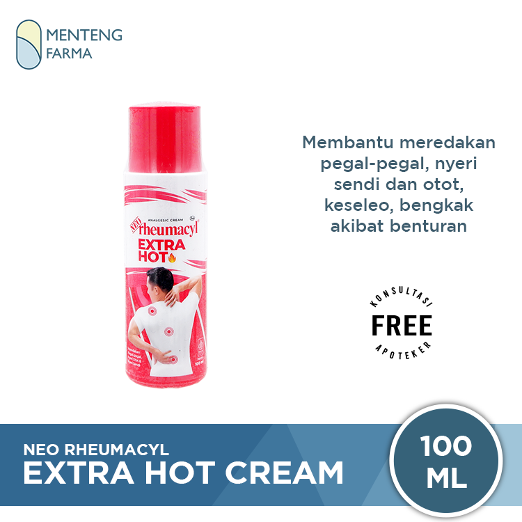 Neo Rheumacyl Extra Hot Cream 100 mL - Krim Pereda Nyeri Sendi dan Oto ...