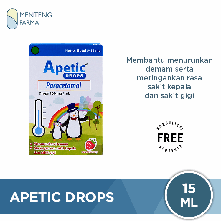 Apetic Drops 15 mL - Obat Demam dan Nyeri Anak – Apotek