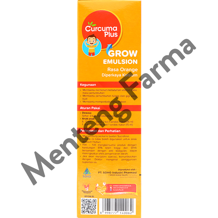 Curcuma Plus Grow Emulsion Rasa Jeruk 200 mL - Suplemen Kesehatan Anak ... Curcuma Plus Grow Emulsion Rasa Jeruk 200 mL - Suplemen Kesehatan Anak ...