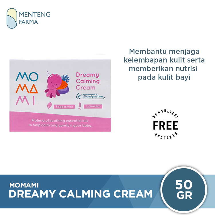Momami Dreamy Calming Cream 50 Gr - Krim Pelembab Kulit dan Pereda Per ...
