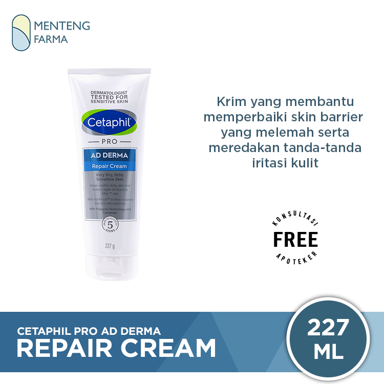 Cetaphil Pro AD Derma Repair Cream 227 mL - Krim Perawatan Kulit – Apotek
