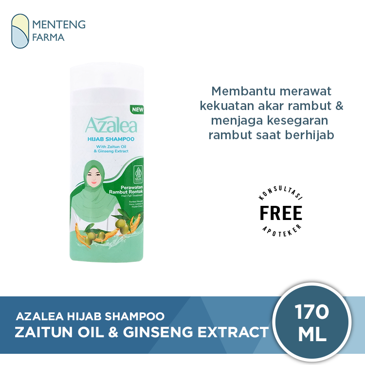 Azalea Hijab Shampoo With Zaitun Oil And Ginseng Extract 170 ML - Pera ...