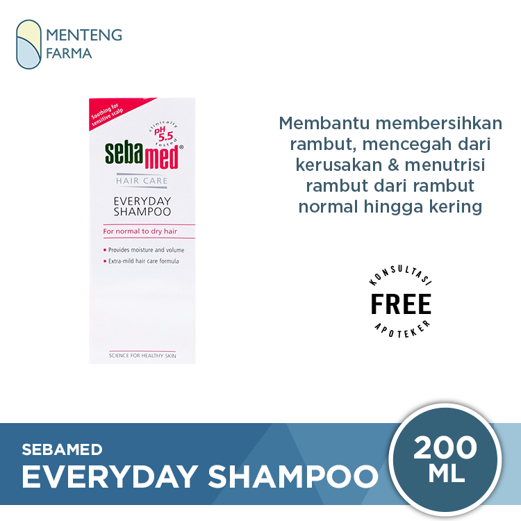 Sebamed Everyday Shampoo 200 ML - Perawatan Rambut Normal Hingga Kerin ...