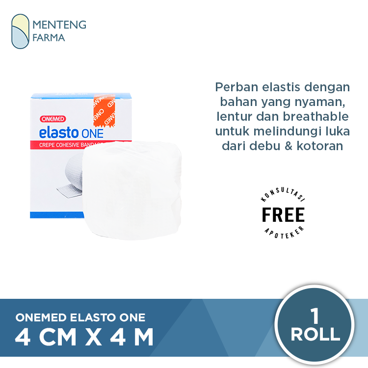 Onemed Elasto One Verban Elastis 4 CM x 4 M - Perban Elastis Pembalut ...