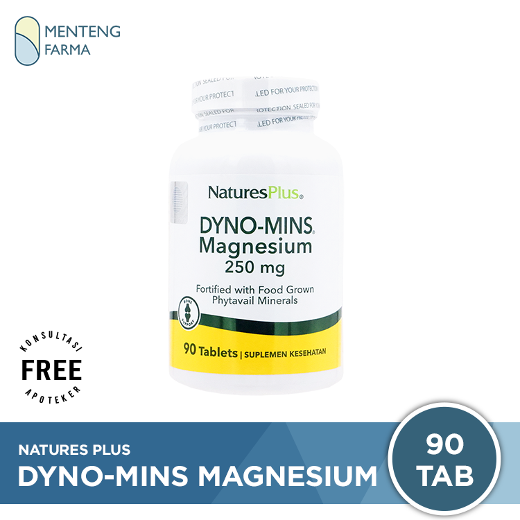 Natures Plus Dyno-Mins Magnesium 90 Tablet - Suplementasi Magnesium – Apotek
