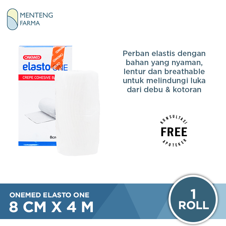 Onemed Elasto One Verban Elastis 8 CM x 4 M - Perban Elastis Pembalut ...