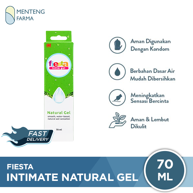 Fiesta Intimate Natural Gel 70 ml - Pelumas dengan Sensasi Basah Alami ...