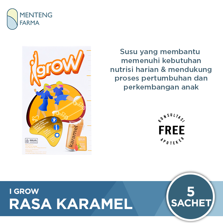 I Grow Karamel 5 Sachet - Susu Pertumbuhan Anak – Apotek