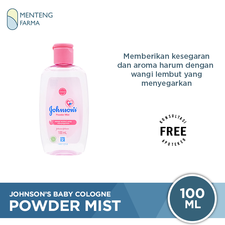 Johnson's Baby Cologne Powder Mist 100 ml - Minyak Wangi Bayi – Apotek