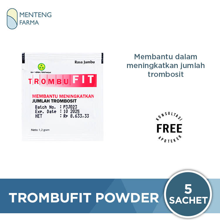 Trombufit Powder Sachet 1.2 Gr - Meningkatkan Jumlah Trombosit – Apotek