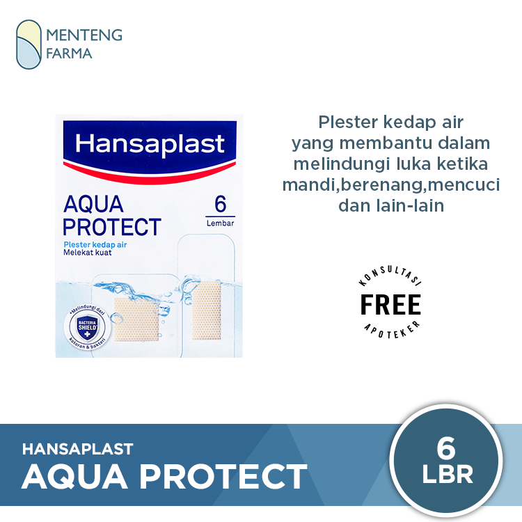 Hansaplast Aqua Protect 6 Lembar - Plester Kedap Air – Apotek