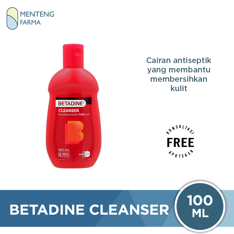 Betadine Cleanser 100 mL - Sabun Mandi Cair Antiseptik – Apotek