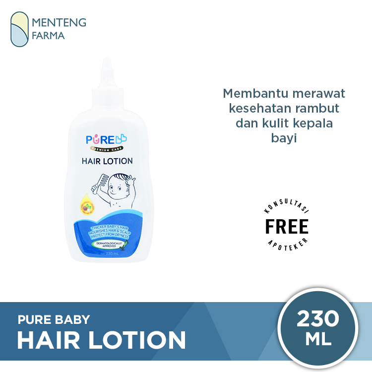 Pure Baby Hair Lotion 230 mL - Perawatan Rambut dan Kulit Kepala Bayi ...