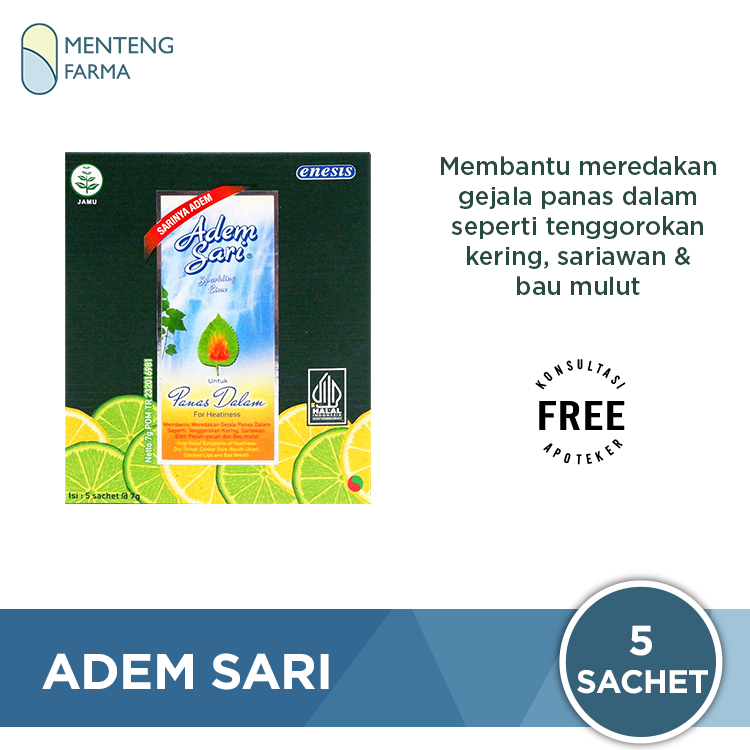 Adem Sari Dus Isi 5 Sachet – Apotek