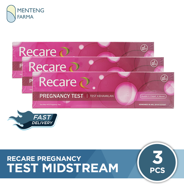 Recare Pregnancy Test Midstream Bundling 3 Pcs – Apotek