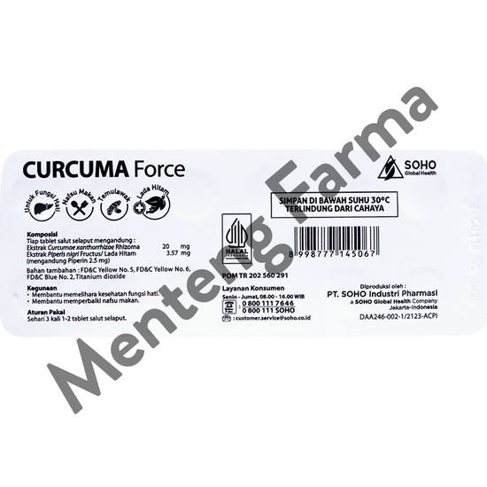 Curcuma Force 12 Tablet - Suplemen Kesehatan Hati dan Nafsu Makan – Apotek