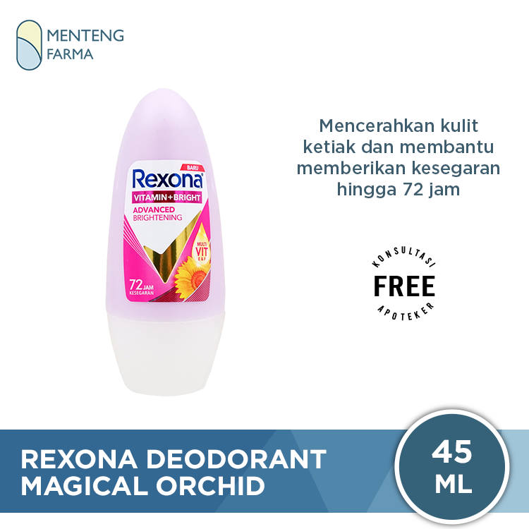 Rexona Anti-Perspirant Deodorant Roll On Advanced Brightening 45 ML ...