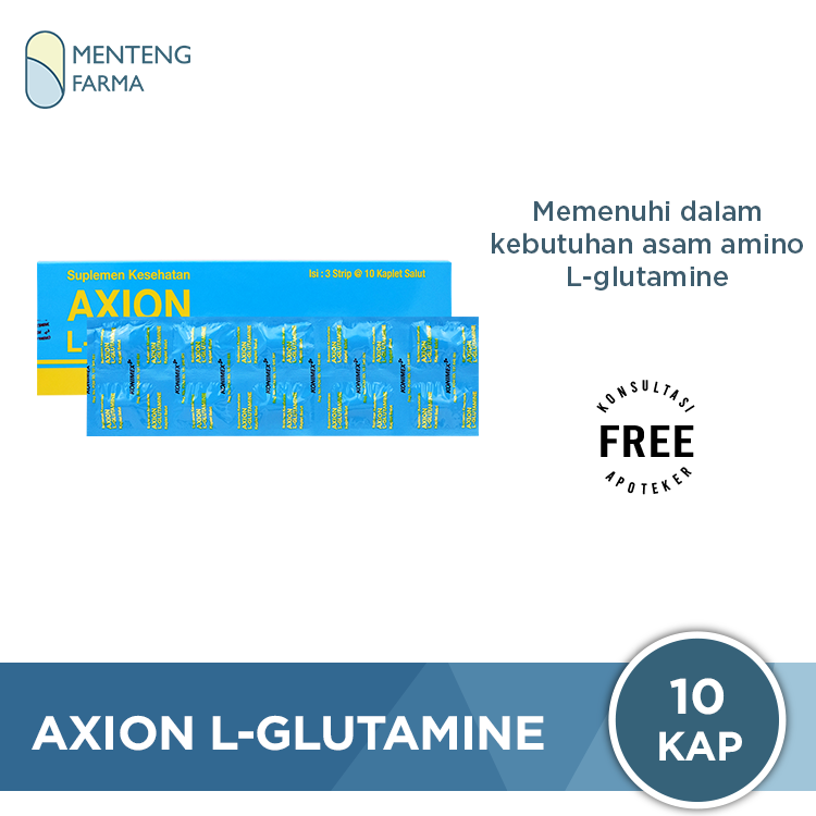 Axion L-Glutamine 10 Kaplet - Menjaga Kesehatan Tubuh – Apotek