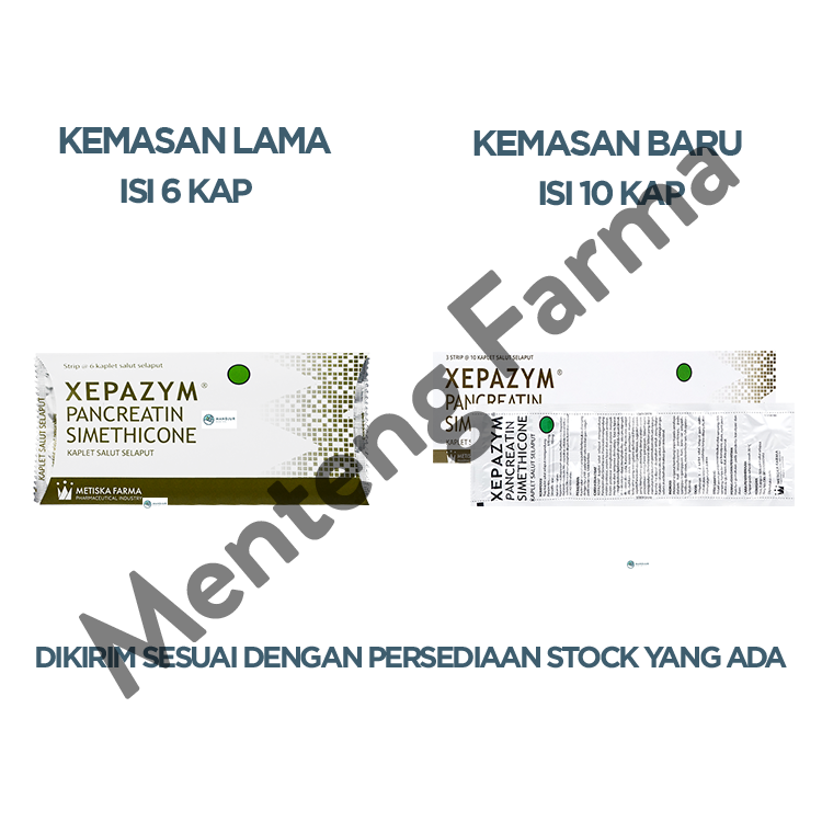 Xepazym Strip 10 Kaplet - Obat Pencernaan, Perut Kembung, Sebah – Apotek