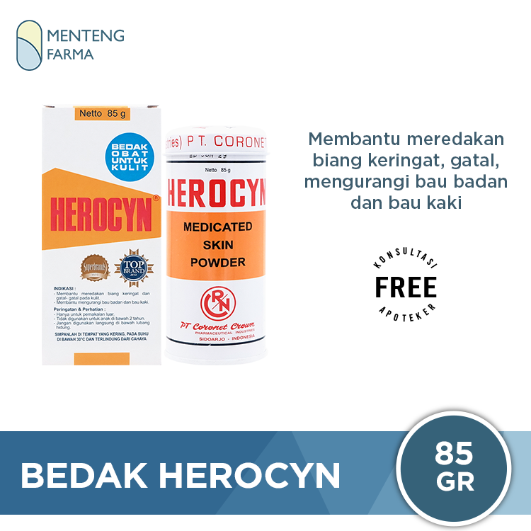 Bedak Herocyn 85 g – Apotek