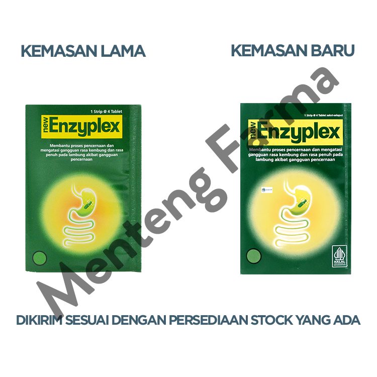 New Enzyplex 4 Tablet - Tablet Pereda Kembung, Sebah, dan Begah – Apotek