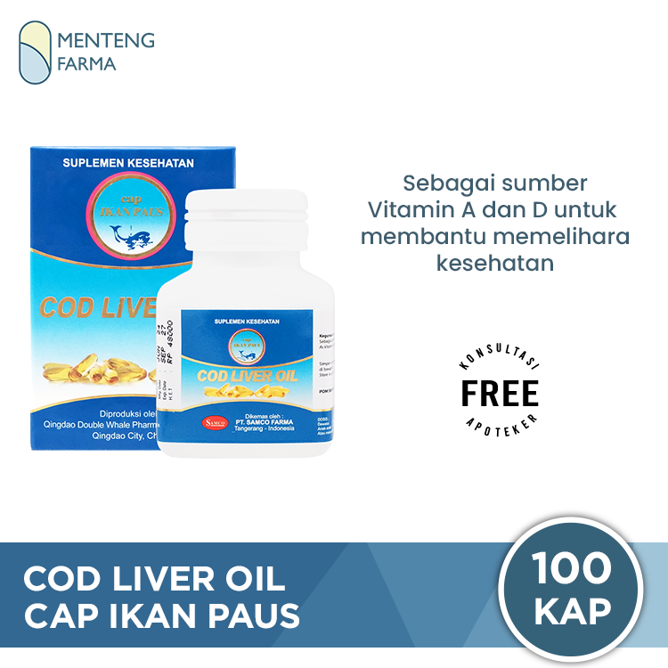 Cod Liver Oil Cap Ikan Paus – Apotek