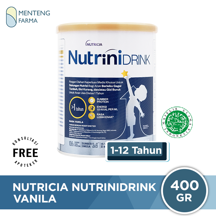 Nutricia Nutrinidrink Powder Vanila 400 gram – Apotek
