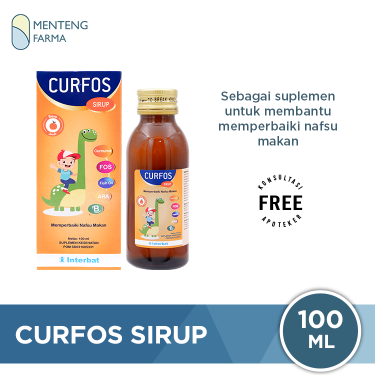 Curfos Sirup 100 mL - Suplemen Penambah Nafsu Makan Anak – Apotek