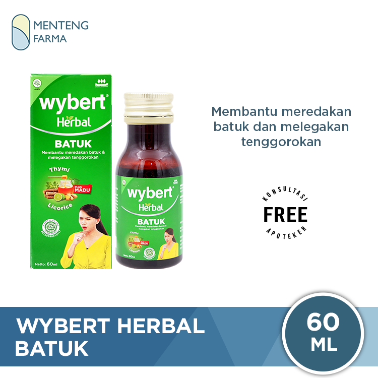 Wybert Herbal Batuk Sirup 60 mL - Meredakan Batuk – Apotek