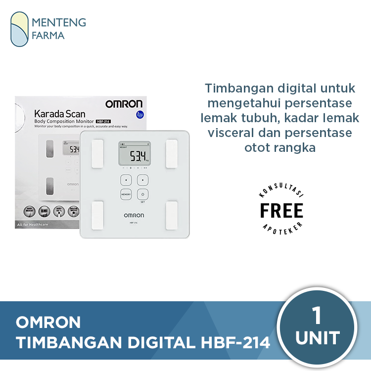 Omron Karada Scan Body Comosition Monitor HBF-214 - Timbangan Digital ...