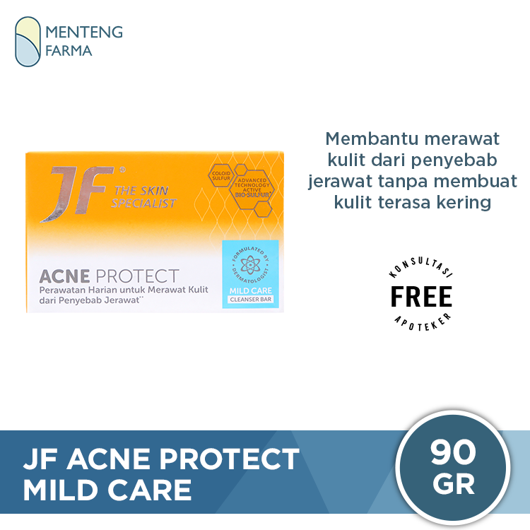 JF Acne Protect Mild Care 90 Gr - Merawat Kulit Berjerawat – Apotek