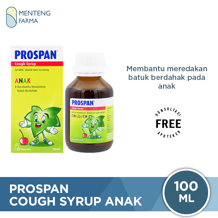 Prospan Cough Syrup Children 100 mL - Meredakan Batuk Berdahak Anak ...