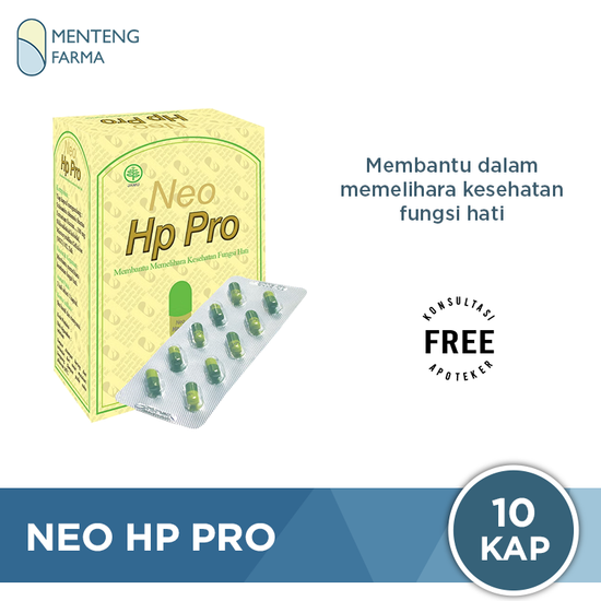 Neo Hp Pro 10 Kapsul - Memelihara Kesehatan Fungsi Hati – Apotek