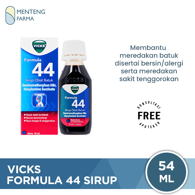 Vicks Formula 44 Sirup Obat Batuk 54 mL – Apotek