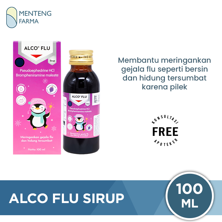 Alco Flu Sirup 100 ml - Obat Flu Dewasa dan Anak – Apotek